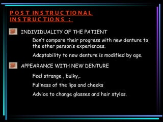 Try in appointment&post insertion instructions | PPT