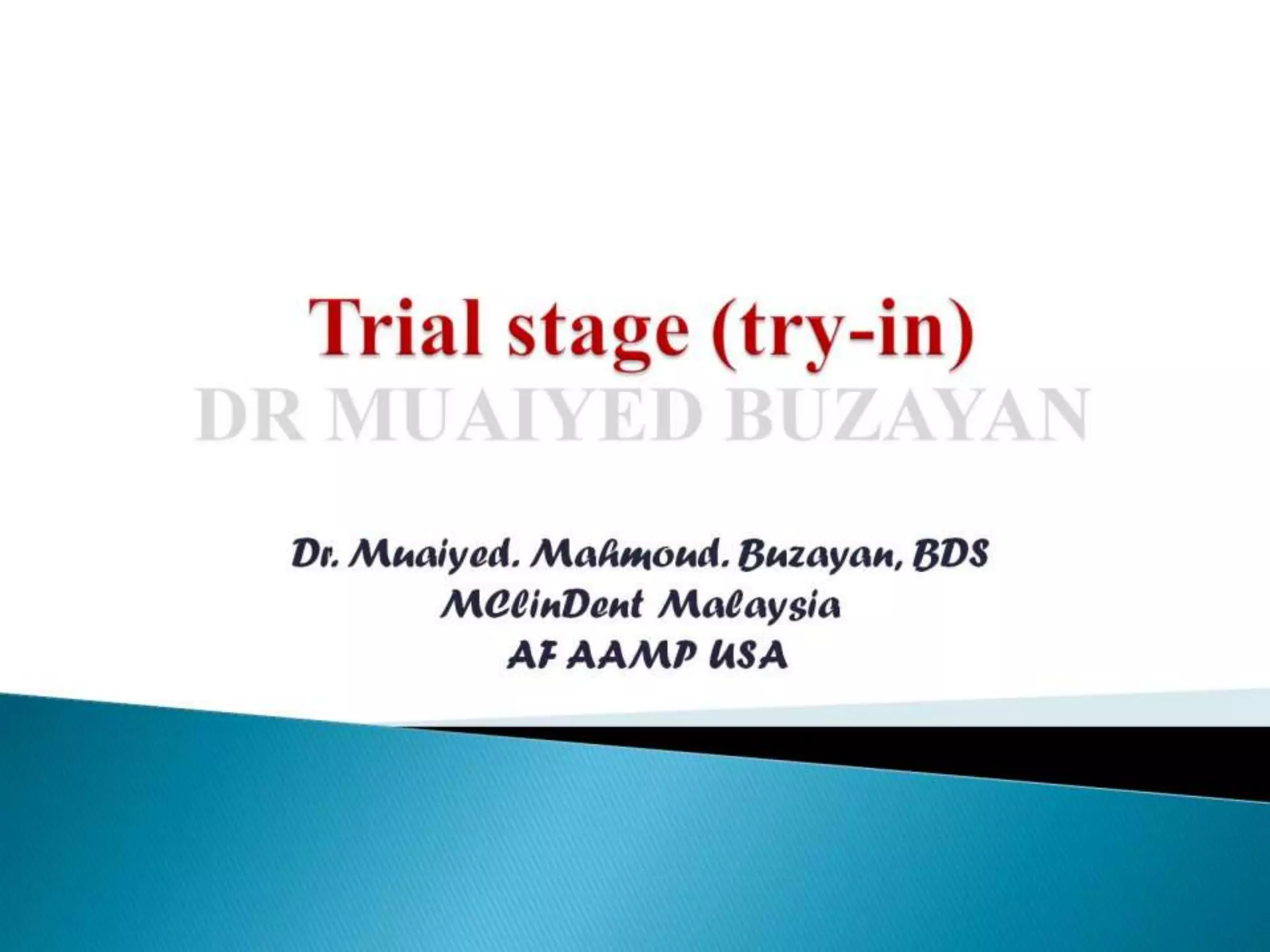 Try in stage | PPT