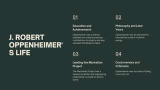 “J. Robert Oppenheimer: The Father of the Atomic Bomb” | PPTX