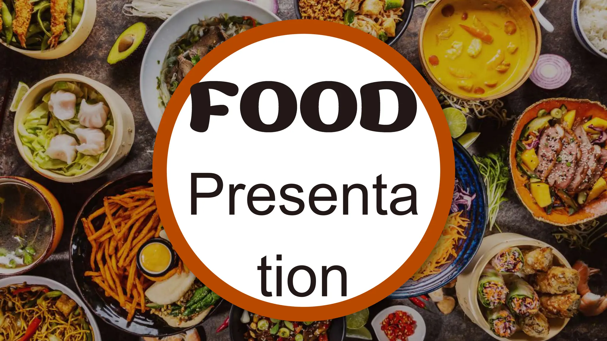 Example of magic design food of presentation | PPT