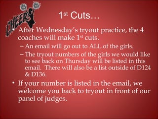 Tryout meeting | PPT