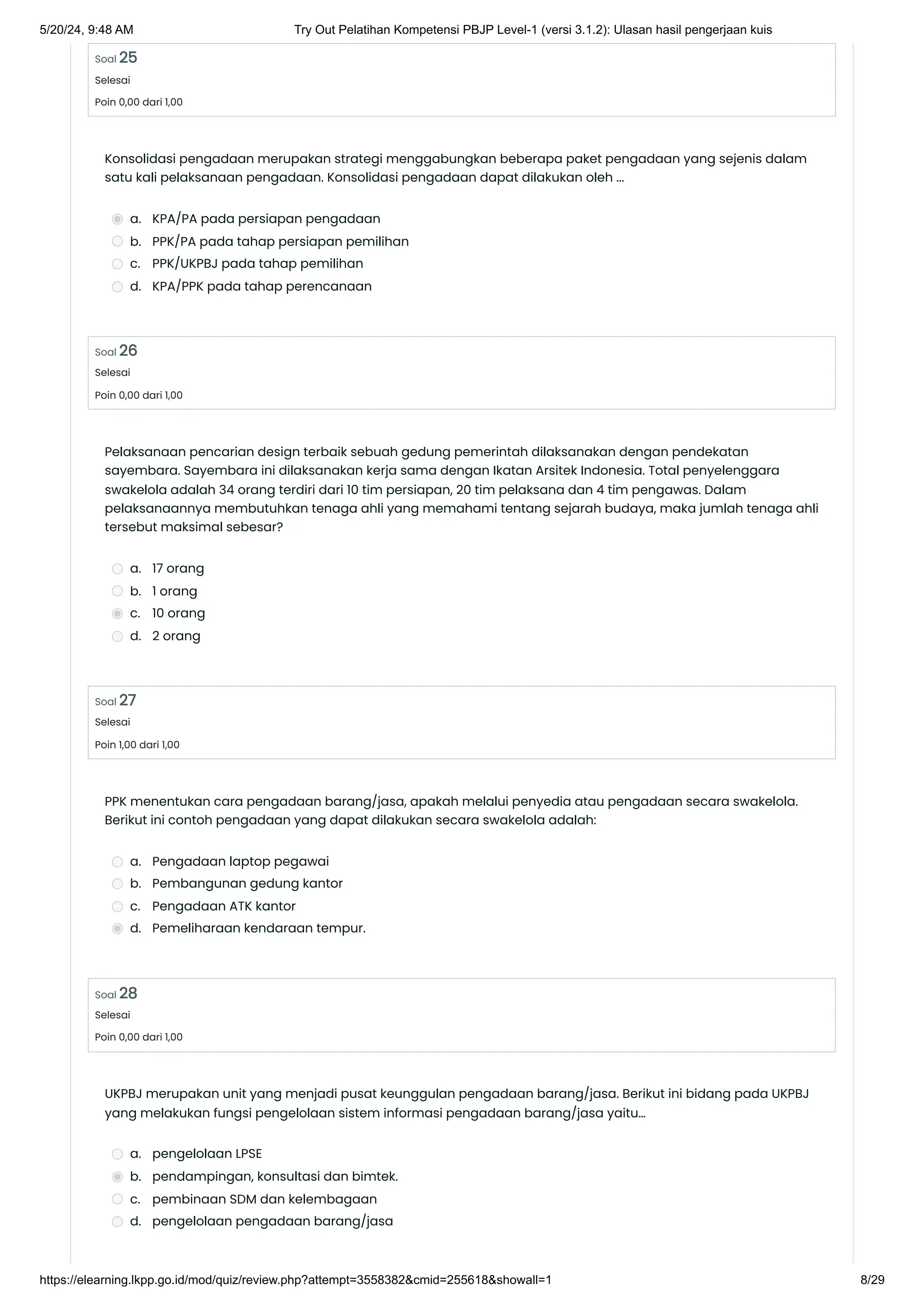 Try Out Pelatihan Kompetensi PBJP Level-1 (versi 3.1.2)_ Ulasan hasil pengerjaan kuis 86 (1).pdf
