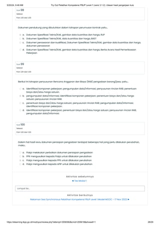 Try Out Pelatihan Kompetensi PBJP Level-1 (versi 3.1.2)_ Ulasan hasil pengerjaan kuis 86 (1).pdf