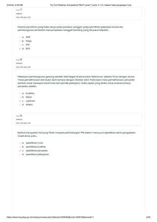 Try Out Pelatihan Kompetensi PBJP Level-1 (versi 3.1.2)_ Ulasan hasil pengerjaan kuis 86 (1).pdf
