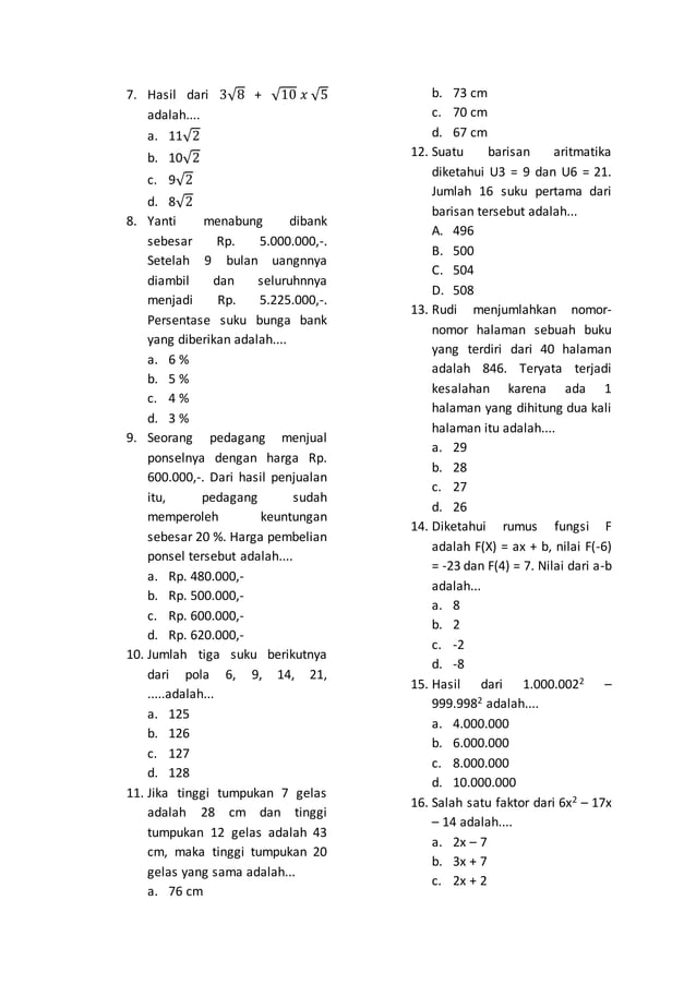 Try out ujian nasional berbasis komputer | DOCX