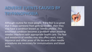 Trypanophobia – Fear of Needles | PDF