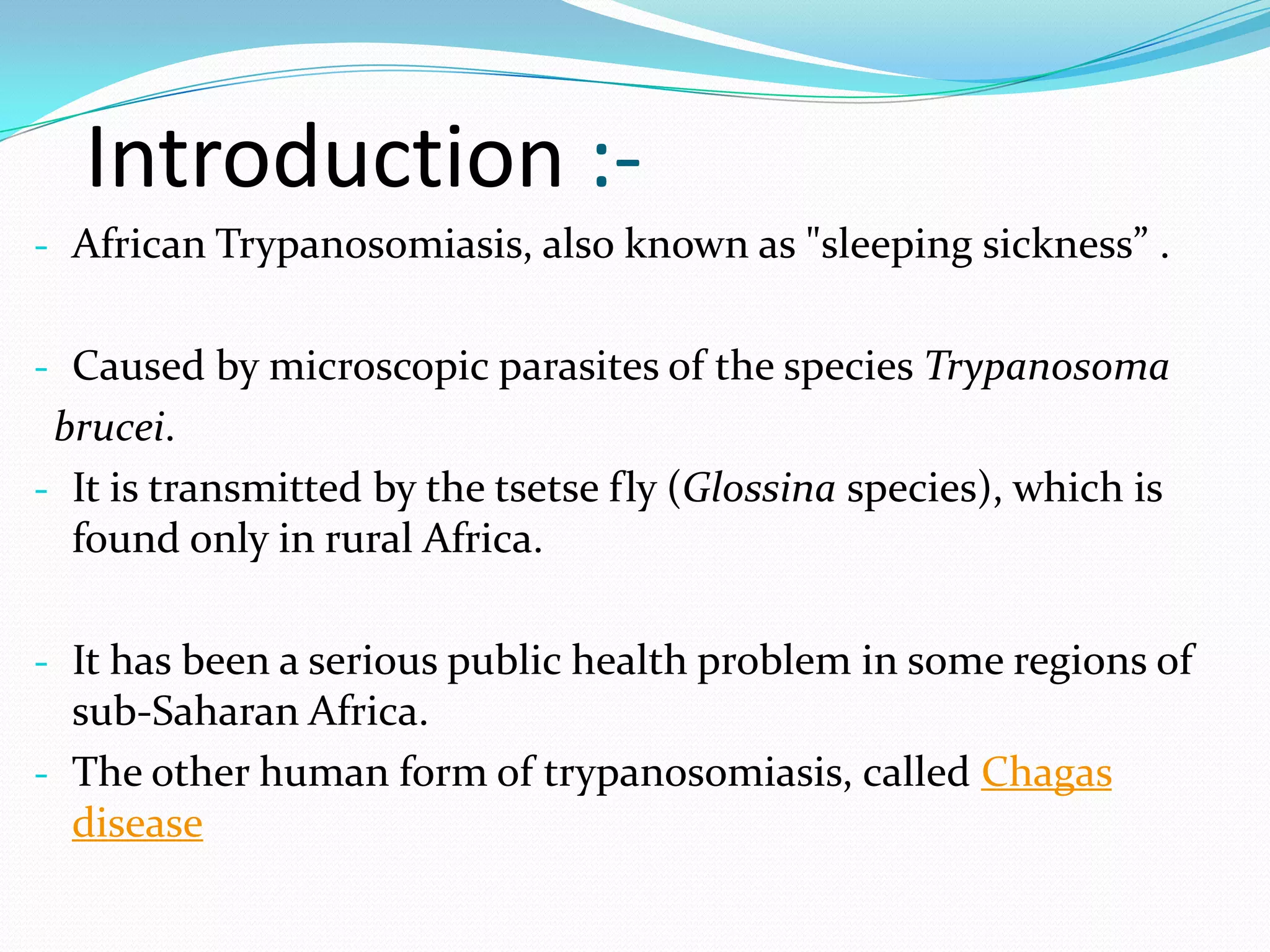 Trypanosomiasis | PPTX