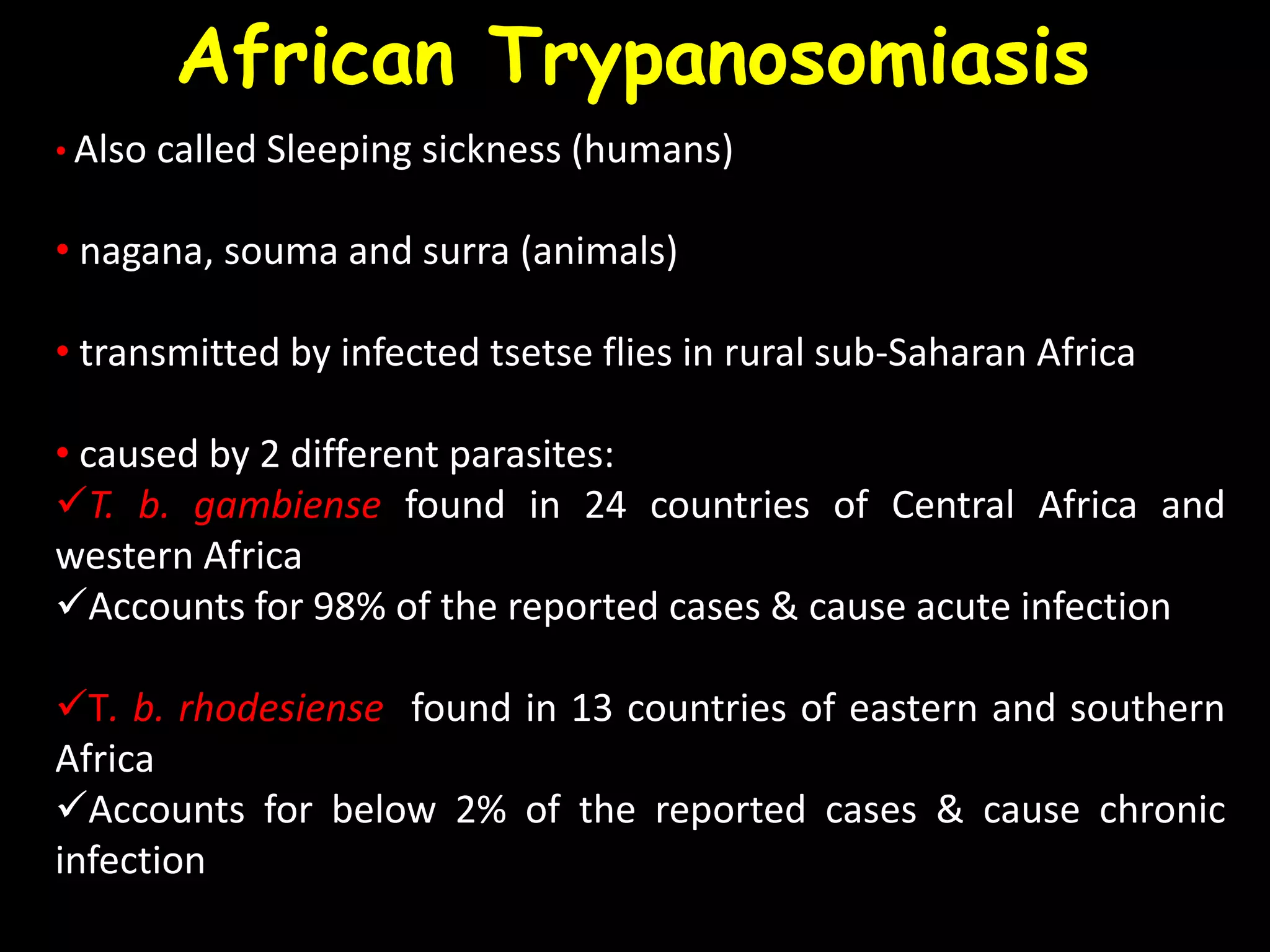 Trypanosomiasis | PDF