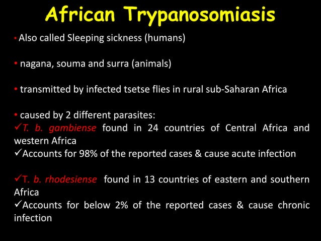 Trypanosomiasis | PDF | Africa Travel | Travel Locations