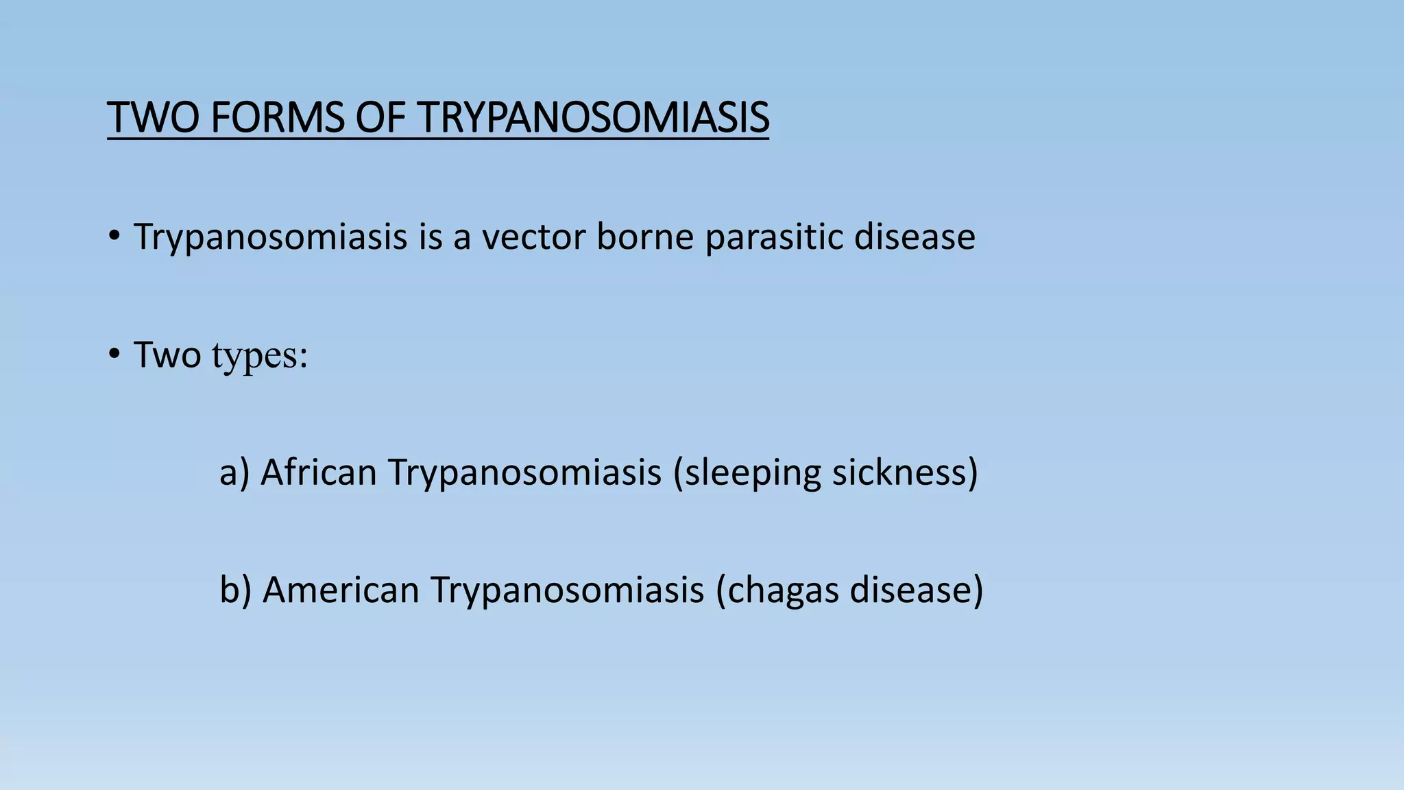 Trypanosomiasis | PPTX