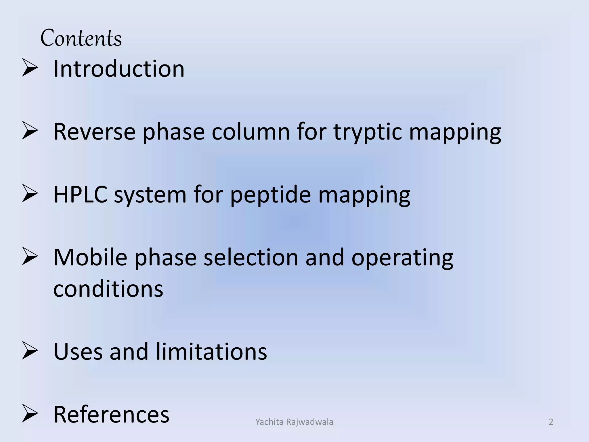 Tryptic mapping | PPT