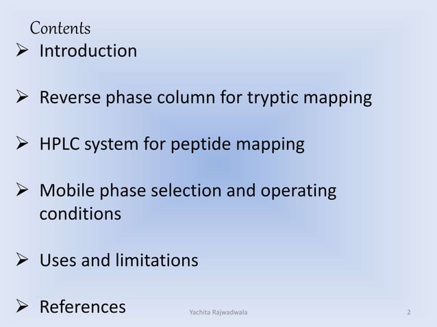 Tryptic mapping | PPT