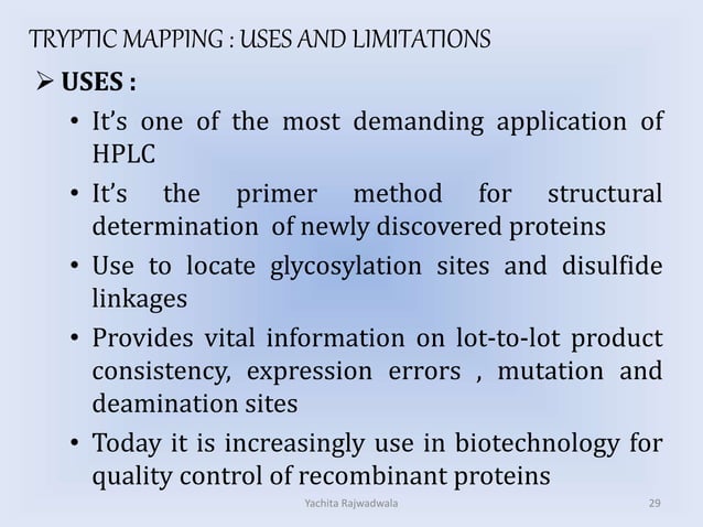 Tryptic mapping | PPT
