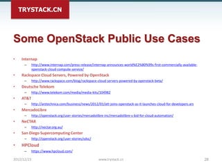 Learn OpenStack from trystack.cn ——Folsom in practice | PPT