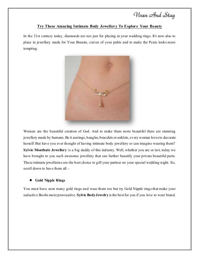 Try These Amazing Intimate Body Jewellery To Explore Your Beauty