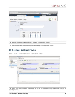 Tryton-Prestashop Integration | PDF