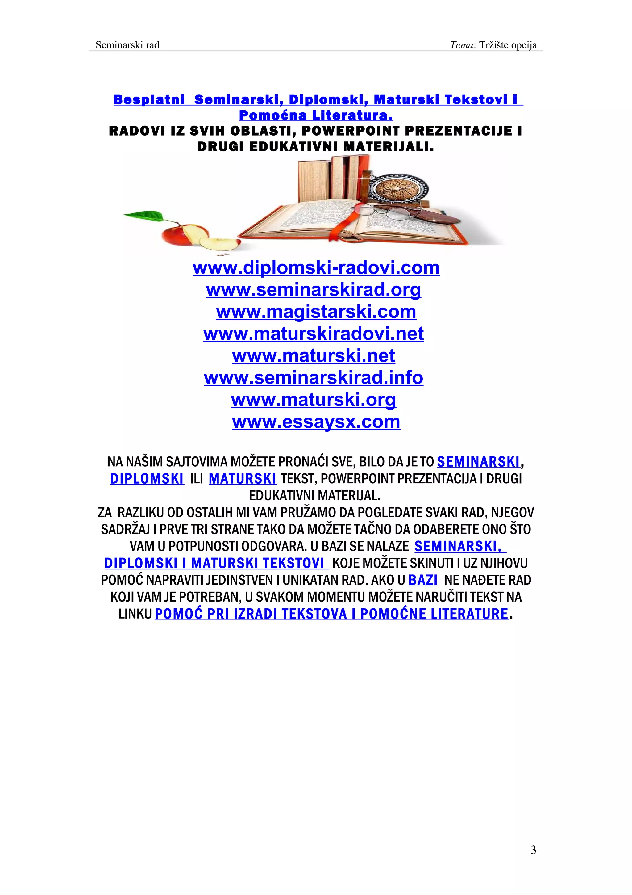 Trziste opcija | PDF