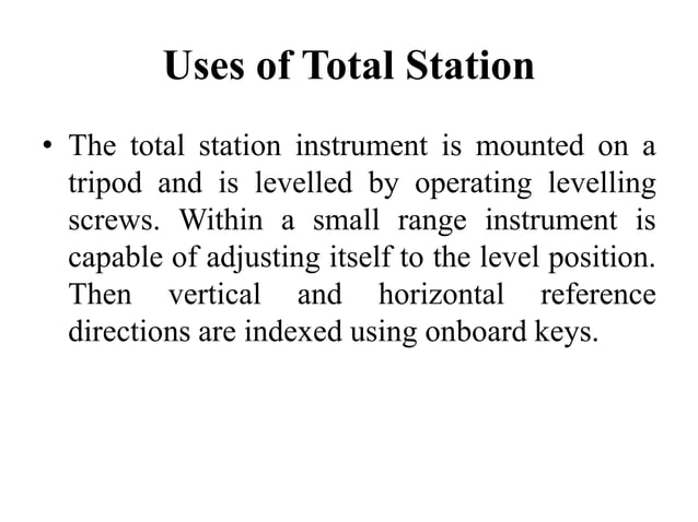 Total Station surveying | PPTX