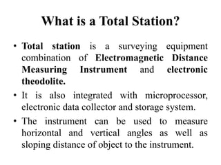 Total Station surveying | PPTX