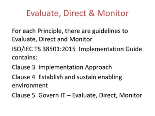 COBIT 5.0 Vs ISO / IEC 38500 (IT Governance) | PDF