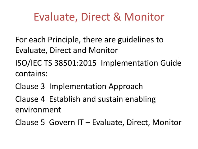 COBIT 5.0 Vs ISO / IEC 38500 (IT Governance) | PDF COBIT 5.0 Vs ISO / IEC 38500 (IT Governance) | PDF