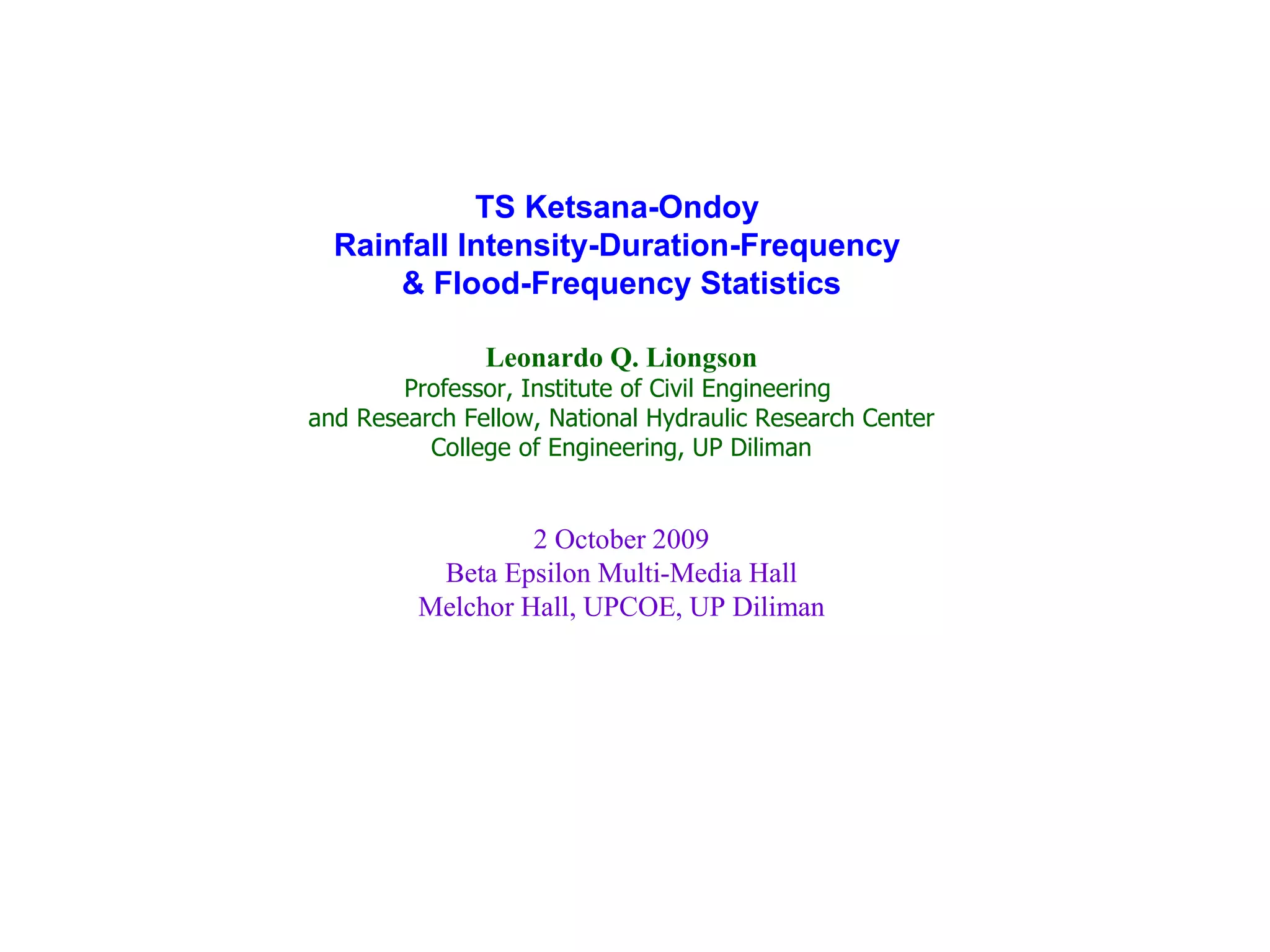 Ts Ketsana Ondoy 2009 Oct02 | PPT