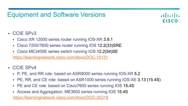 CCIE Service Provider Techtorial | PPT