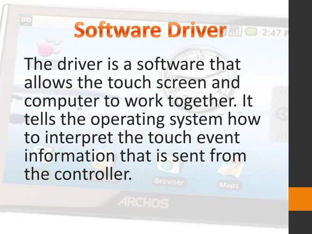 Touch screen simple principle | PPSX