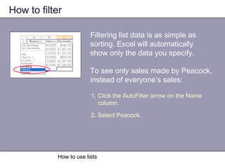 Excel 2003 Entering Formulas | PPT