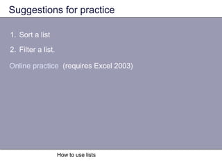Excel 2003 Entering Formulas | PPT
