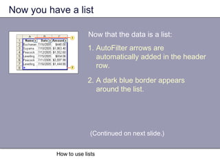 Excel 2003 Entering Formulas | PPT