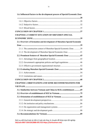 CHINA’S SHENZHEN SPECIAL ECONOMIC ZONE MODEL AND RECOMMENDATIONS FOR ...