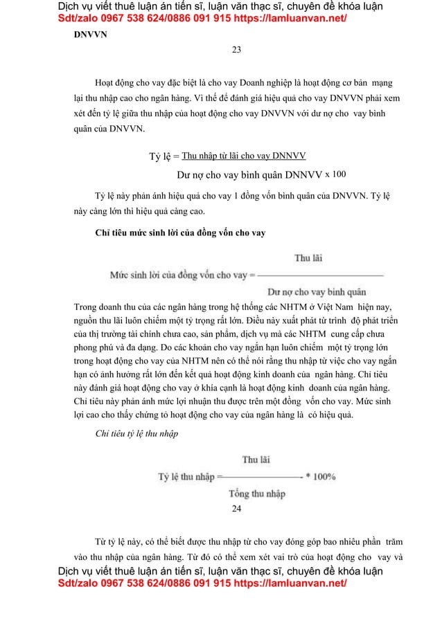 NÂNG CAO HIỆU QUẢ CHO VAY DOANH NGHIỆP VỪA VÀ NHỎ TẠI NGÂN HÀNG THưƠNG MẠI CỔ PHẦN NGOẠI THưƠNG ...
