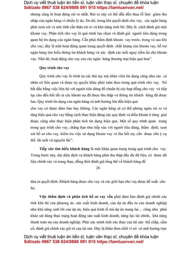 NÂNG CAO HIỆU QUẢ CHO VAY DOANH NGHIỆP VỪA VÀ NHỎ TẠI NGÂN HÀNG THưƠNG MẠI CỔ PHẦN NGOẠI THưƠNG ...