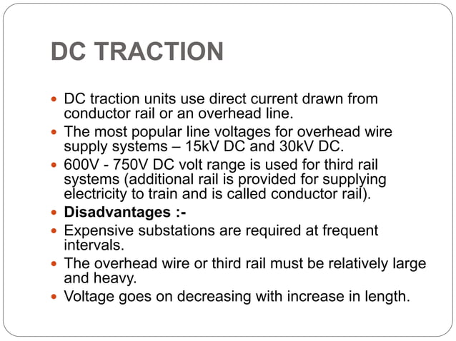 ELECTRIC TRACTION SYSTEM | PPTX