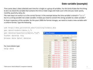 Time series analysis in Stata | PDF