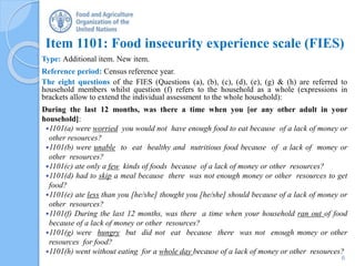 Census Theme 11- Household Food Seurity | PPTX