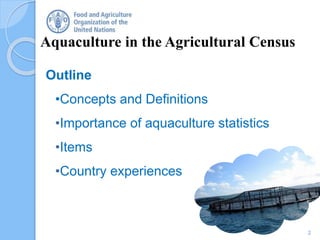 Census Themes 12 and 14 – Aquaculture and Fisheries | PPTX