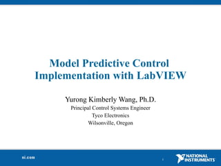 Model Predictive Control Implementation with LabVIEW | PPT