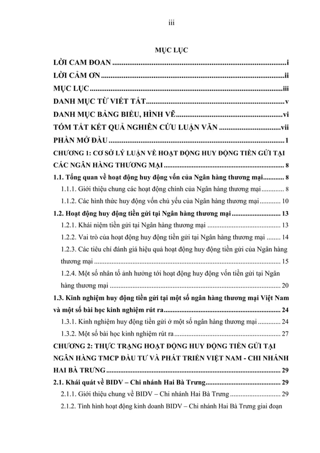 phân tích hoạt động huy động tiền gửi tại ngân hàng thương mại cổ phần đầu tư và phát triển Việt ...