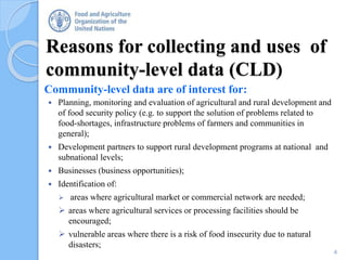 Community-level data | PPTX | Agriculture | Industries