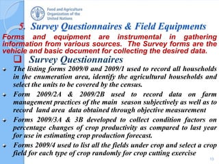 The Annual Agricultural Sample Survey Tabulation, Dissemination ...