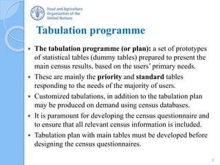 Census Tabulation, Dissemination and Archiving | PPT