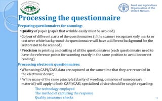 Operational Issues : Technical Session 19a Questionnaire Design | PPT