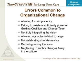 Change Management Create a New Culture | PPTX