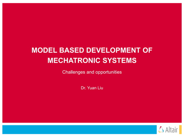 TechShanghai2016 - MODEL BASED DEVELOPMENT OF MECHATRONIC SYSTEMS | PDF | Computer Software and ...