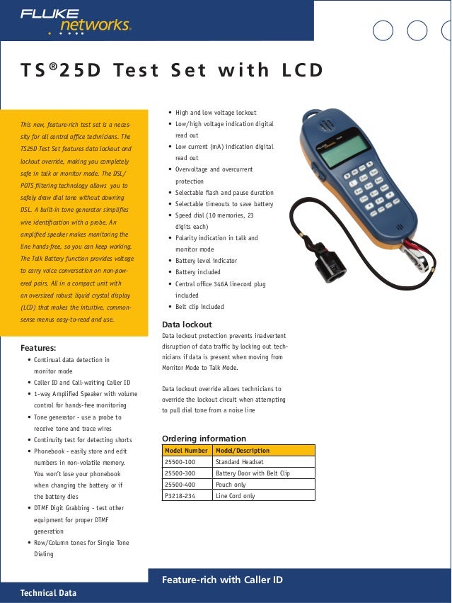 TS 25D Test Set with LCD