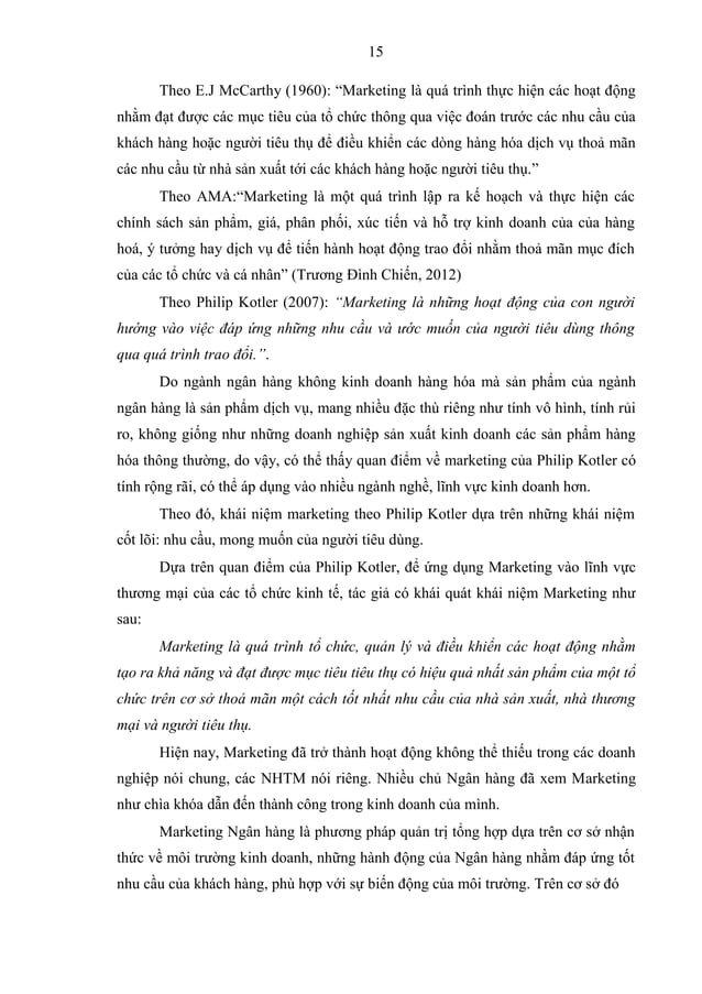 MARKETING MIX CHO HOẠT ĐỘNG CHO VAY KHCN CỦA TECHCOMBANK CHI NHÁNH HÀ THÀNH: THỰC TRẠNG VÀ GIẢI ...