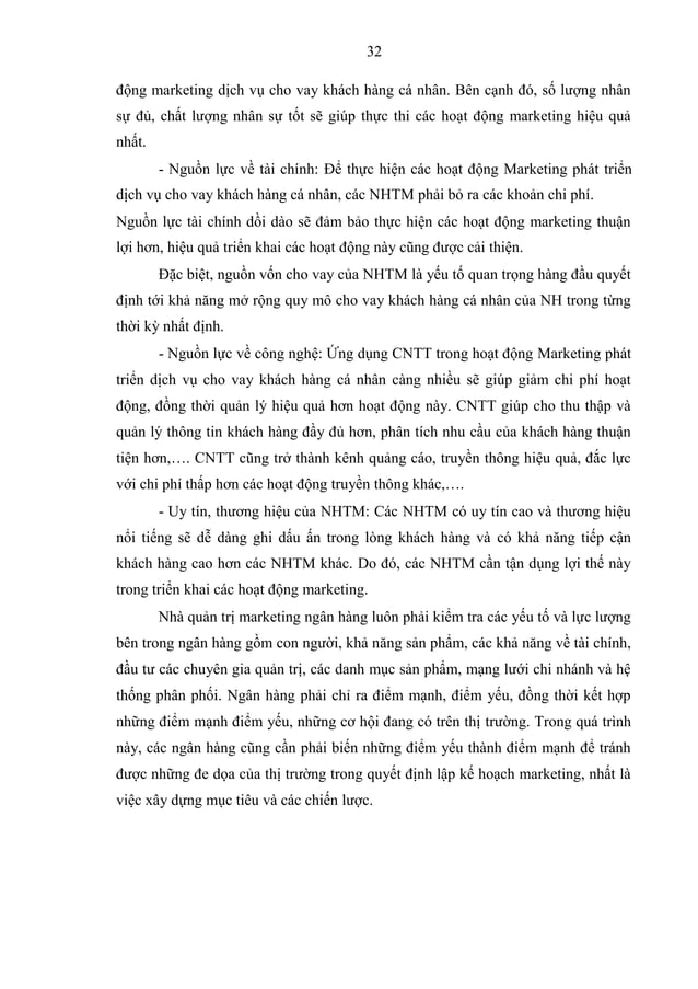 MARKETING MIX CHO HOẠT ĐỘNG CHO VAY KHCN CỦA TECHCOMBANK CHI NHÁNH HÀ THÀNH: THỰC TRẠNG VÀ GIẢI ...