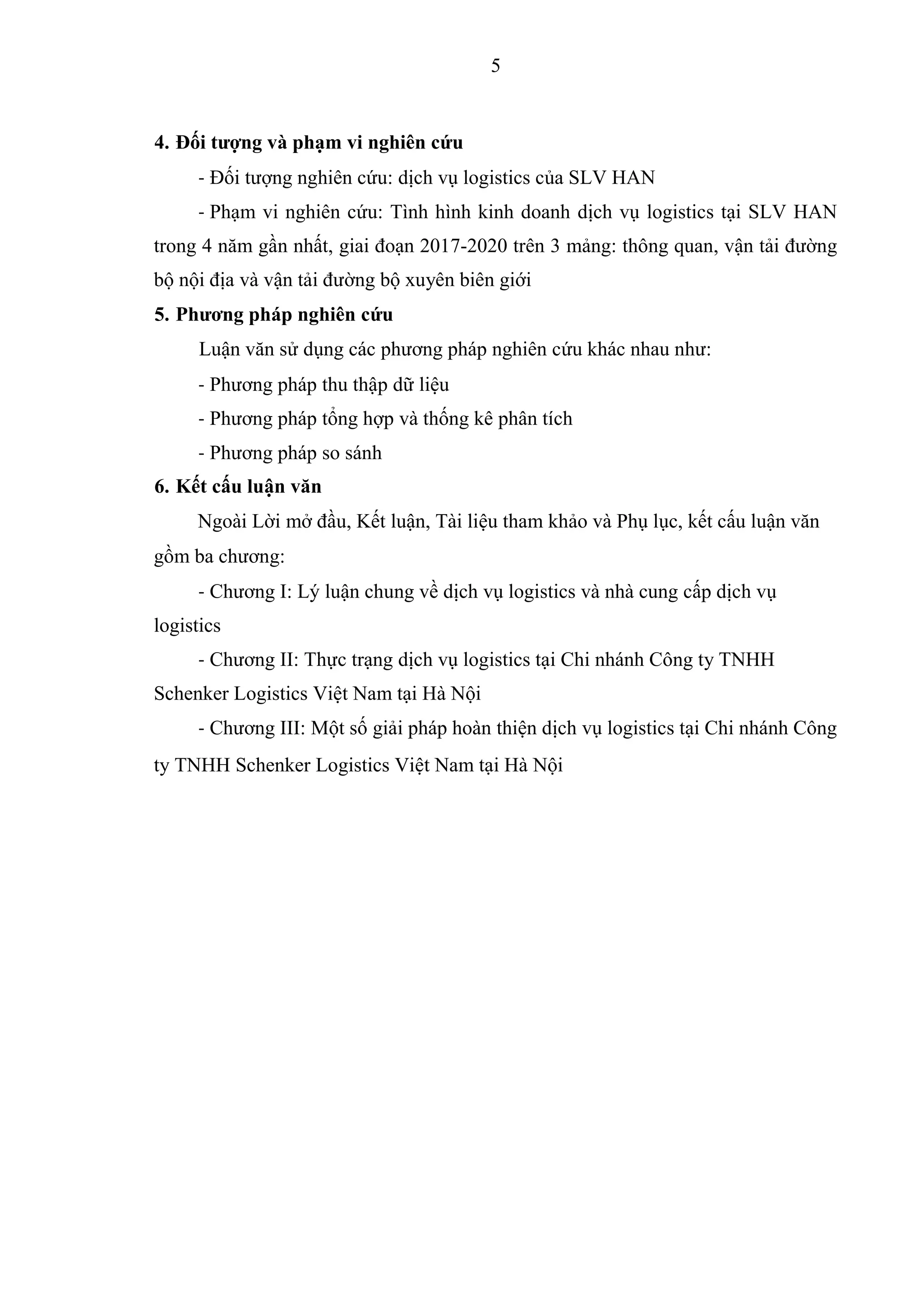 GIẢI PHÁP HOÀN THIỆN DỊCH VỤ LOGISTICS TẠI CHI NHÁNH CÔNG TY TNHH ...